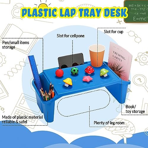 Kisston 12 Pcs Kids Lap Desk Bulk Lap Tray Lap Table Bed Table Plastic ...