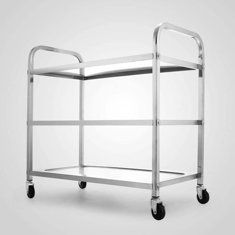 ANIIC Rolling Cart Trolley Carts with Wheels Office 3 Tier Kitchen ...