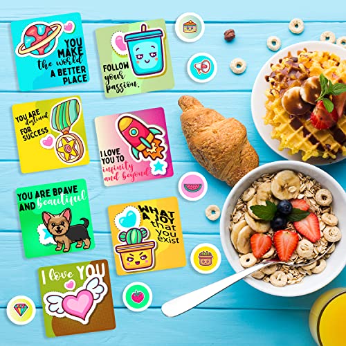 120 Cute and Fun Lunch Notes for Kids , and Stickers , Affirmation ...
