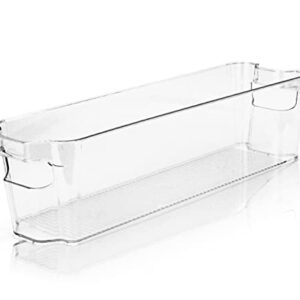 Brookstone, Long & Narrow Clear Plastic Storage Bin, Closet and ...