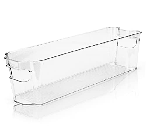 Brookstone, Long & Narrow Clear Plastic Storage Bin, Closet and ...