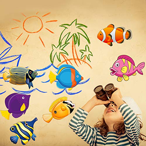 Ocean Fish Cutouts Paper Colorful Ocean Fish Shapes Tropical Fish ...