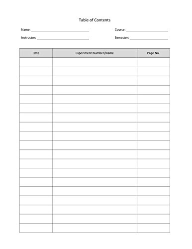 Student Lab Notebook (50 duplicate page sets): perforated carbonless ...