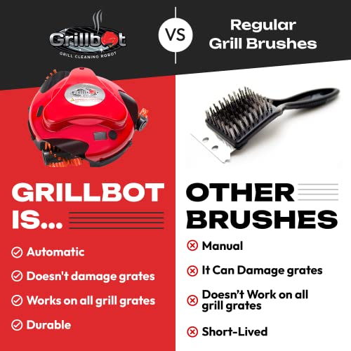 Grillbot Automatic Grill Cleaning Robot (Red, Grillbot Bundle) — 🛍️ The ...
