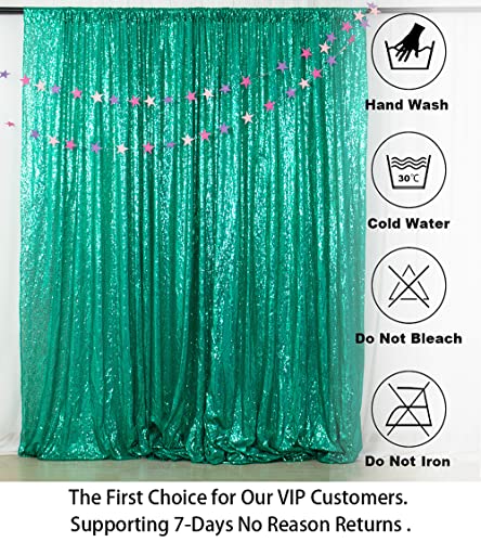 Photobooth Background-4FTx7FT-Green-Sequin Backdrop Curtain, Sequin ...