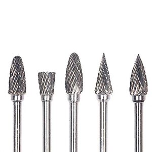 10PCS Tungsten Carbide Burs Sets Rotary Mini Drill Accessories Drill ...