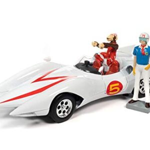 Auto World Speed Racer Mach 5 with Chim Chim and Speed Racer Figures ...