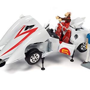 Auto World Speed Racer Mach 5 with Chim Chim and Speed Racer Figures ...