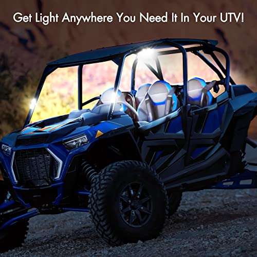 ACEC SHOP UTV Dome Light 12V Universal Roll Bar Mount LED Dome Light ...