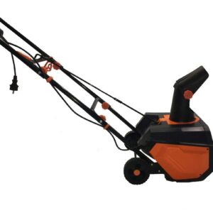 Kapoo Snow Thrower, 18 Inch Electric Snow Blower, 13 Amp, Steel Auger, 180° Rotatable Chute and ...
