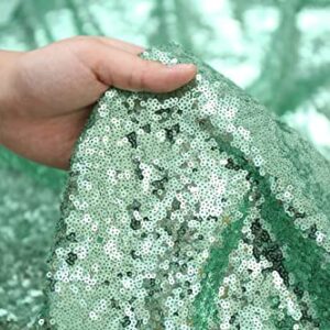 Green Sequin Backdrop Curtain, 2 Panels Mint Green Sequin Backdrop ...