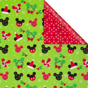 Papyrus Disney Wrapping Paper Bundle for Kids, Mickey Mouse and ...