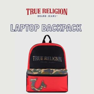 True Religion Laptop Backpack, Small Computer Travel Bag, Multi, 16 ...