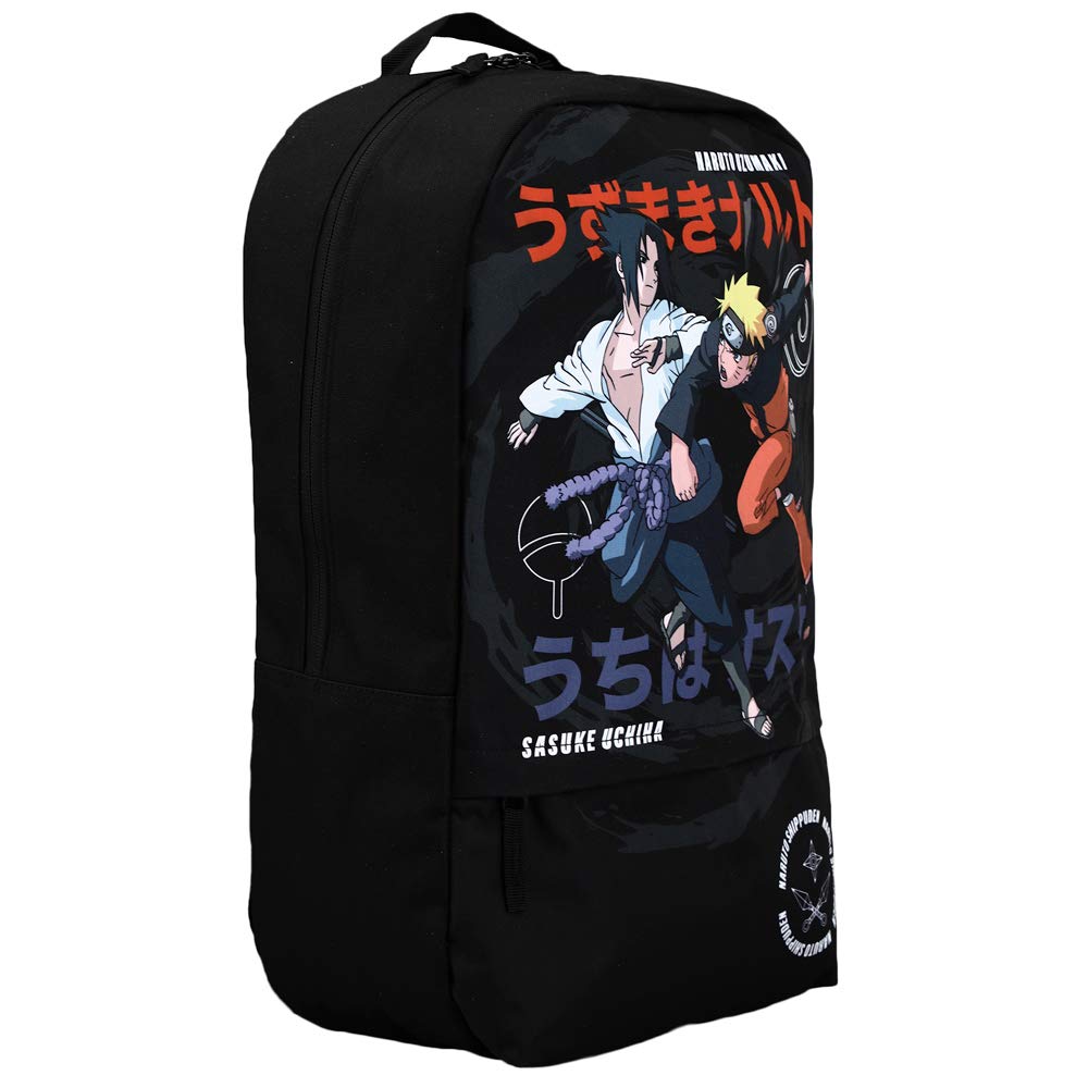 Bioworld Naruto Anime Cartoon Naruto & Sasuke Character Backpack — 🛍️ ...