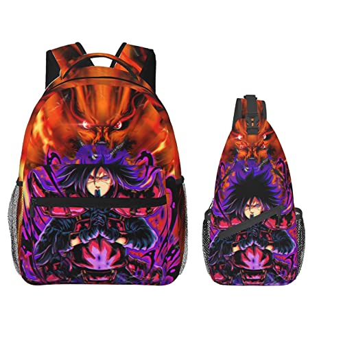 Lomaiwei Anime Backpack 3D Printed Shoulder Bag Set Cartoon Casual ...
