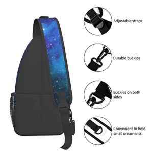 SURERUIM Blue Galaxy Sling Bag Crossbody Shoulder Backpack Outer Space ...