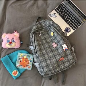 JHTPSLR Light Academia Aesthetic Backpack with Pins and Plushies Cute ...