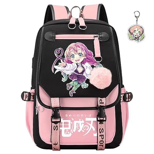 SodaMeow Anime Demon Backpack Rucksack Nezuko Backpack Slayer Bag ...
