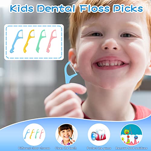 Kids Floss Dispender, Kids Dentle Floss Picks Dispenser 2 Boxes with ...