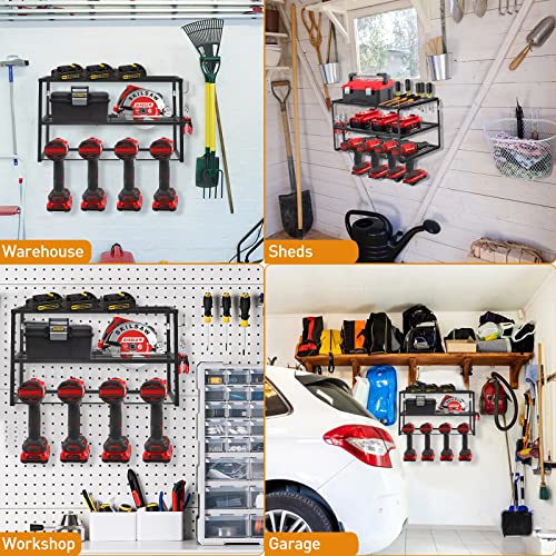 Dosker Tool Shelf & Organizer Wall Mounted Garage Storage Rack 3 Layers ...