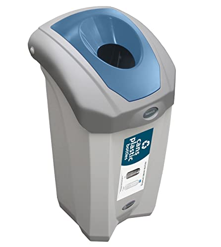 Glasdon Nexus 8G Cans & Plastic Bottles Recycling Bin (Gray, Blue ...