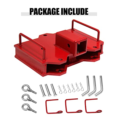 Hasopy Insert Forklift Trailer Hitch Receiver for Dual Pallet Forks ...