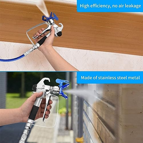 JXZSJ 1/4-Inch Stainless Steel Airless High Pressure Spray Gun Swivel ...