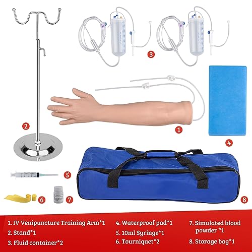 SimCoach Intravenous Practice Arm, Phlebotomy Practice Kit, IV ...