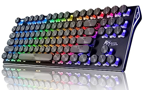 RK ROYAL KLUDGE RKS87 Typewriter Mechanical Keyboard, Hot Swappable ...