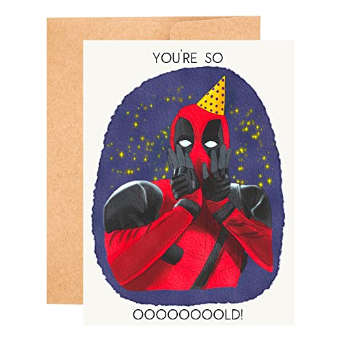 Funny Deadpool Birthday Card for Him Her Hilarious Birthday card Marvel ...