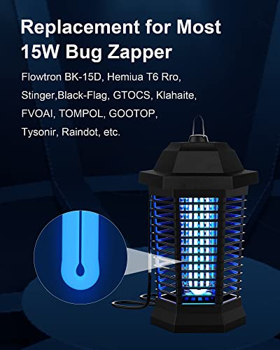 Bug Zapper Replacement Light Bulb for 15W Insect Attracting Lamp with 4 ...