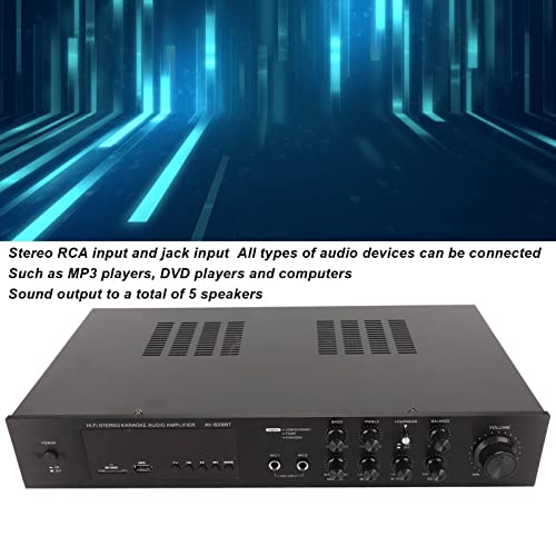 Bluetooth Home Theater Receiver, 5 Channel AV Receiver with Radio and ...