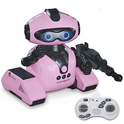 ACECHUM Emo Robot Toys for Kids, Rechargeable Remote Control Smart ...