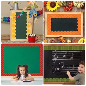 AnyDesign 79 FT Fall Autumn Plaid Bulletin Board Borders Self- Adhesive ...
