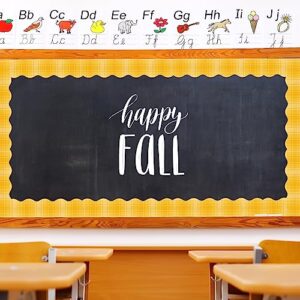 AnyDesign 79 FT Fall Autumn Plaid Bulletin Board Borders Self- Adhesive ...