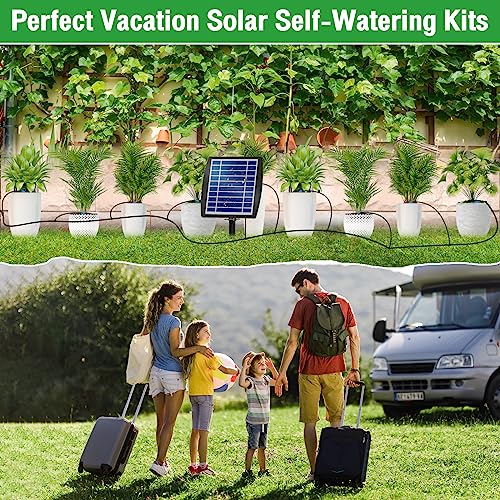 Solar Drip Irrigation Kit System with 12 Timer Modes & Anti-Siphoning ...