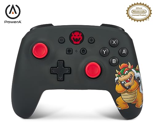 PowerA Wireless Nintendo Switch Controller - King Bowser, AA Battery ...