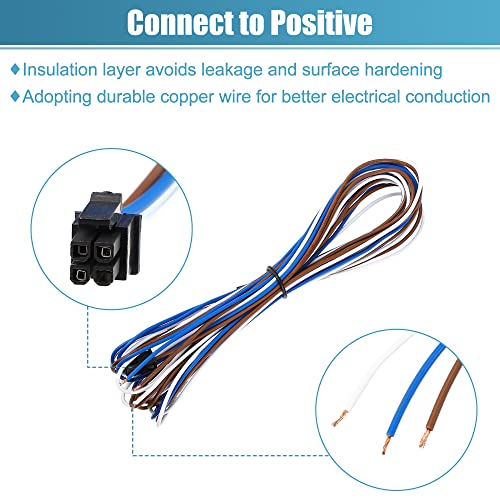 X AUTOHAUX 2 Set Tow Mirrors Wiring Harness Connector 8 Pin to 22 Pin ...