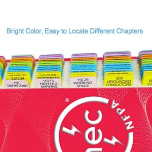 2023 NEC Code Book Tabs (Book not Included), 124 Printed NEC Tabs with ...