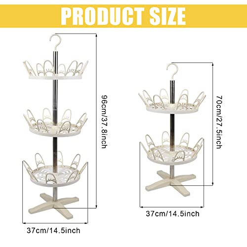 VAIPI 2 Sets Revolving Shoe Rack 360-Degree Rotating Shoe Rack ...