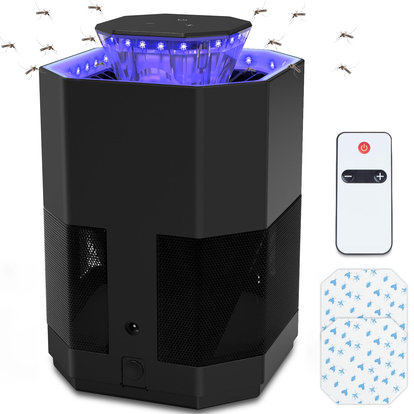 Bug Zapper Indoor, Mosquito Zapper & Killer with Dual Circles of Blue ...