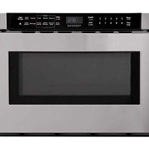 SHARP SMD2440JS 24 in. 1.2 cu. ft. Built-In Stainless Steel Microwave ...