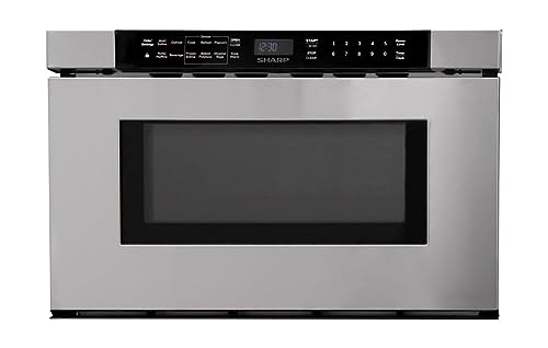 SHARP SMD2440JS 24 in. 1.2 cu. ft. Built-In Stainless Steel Microwave ...
