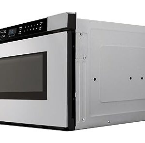 SHARP SMD2440JS 24 in. 1.2 cu. ft. Built-In Stainless Steel Microwave ...