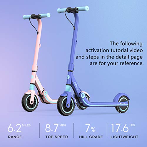 Segway Ninebot ZING E8 Kids Electric Kick Scooter, Blue & 80Six Dual ...