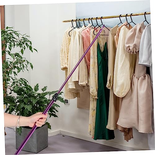 Cabilock 3pcs Telescopic Clothes Rail Coat Hooks Heavy Duty Telescoping ...