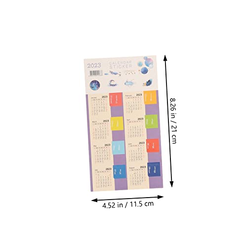 MAGICLULU 27 Packs Calendar Index Stickers Book tabs 2023 Binder Office ...