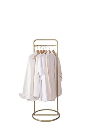 VEGAINDOOR Oval Metal Clothes Rack Strong Garment Rack, Industrial ...
