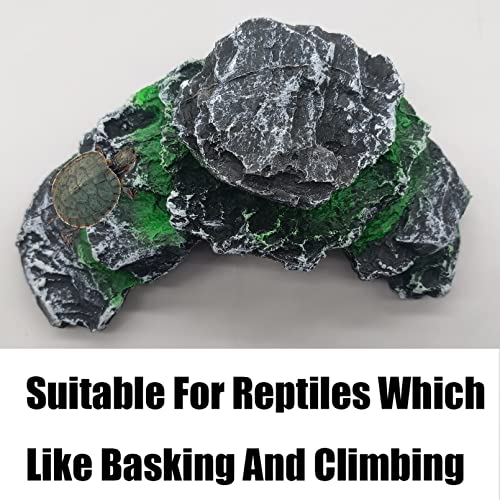 Hamiledyi Turtle Basking Platform Tortoise Climbing Ramp Shale Step ...