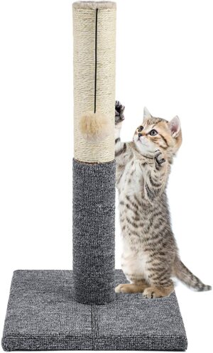 PETEPELA Cat Scratching Post, Flamingos Natural Sisal Cat Scratcher ...